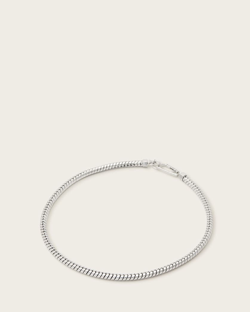 Lazlo Snake Chain Necklace WARM SILVER | ALLSAINTS US